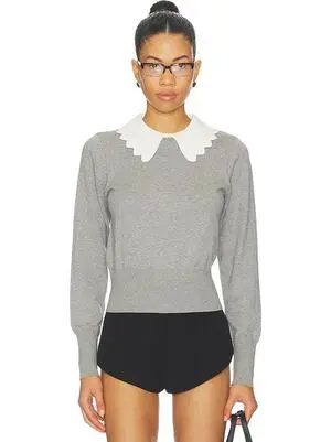 ROAME. Gracie Knit Top - Grey Marle