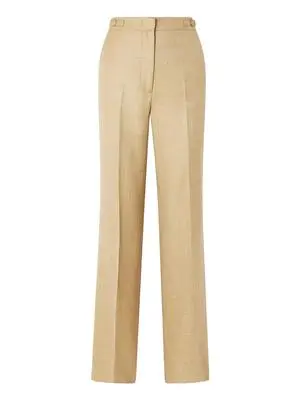 Gabriela Hearst Vesta Wool-blend Flared Pants - Neutrals