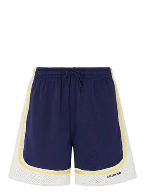Aimé Leon Dore Logo-embroidered Mesh Drawstring Shorts - Blue