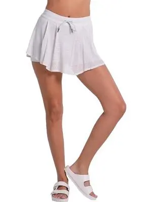 Lucky In Love High Waist Pleated Skirt - Birch