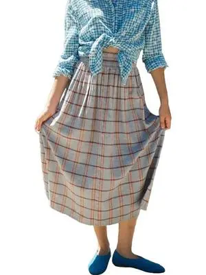Ace & Jig Rara Reversible Midi Skirt - Eyeshadow