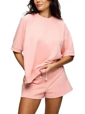 NUUDS Elbow-sleeve French Terry Sweatshirt - Peachette