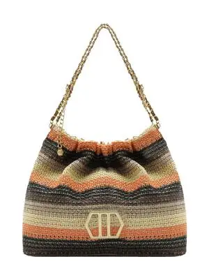 AREZZO Large Hobo Bag - Multinatural/sol Natural
