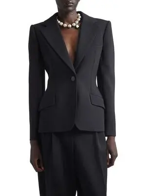 Givenchy Crepe Cady Blazer - Black