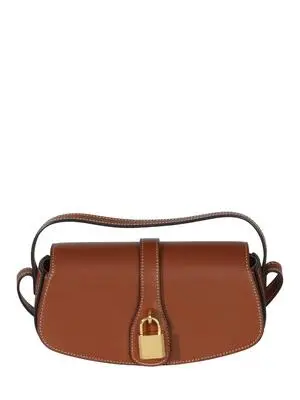 Celine Smooth Calfskin Tabou Clutch On Strap - Brown
