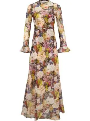 Zimmermann Rosette Alchemy Floral Maxi Dress Multicolour