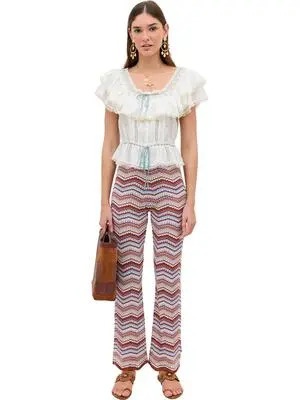 Rixo Boni Maria Chevron Trousers - Multi