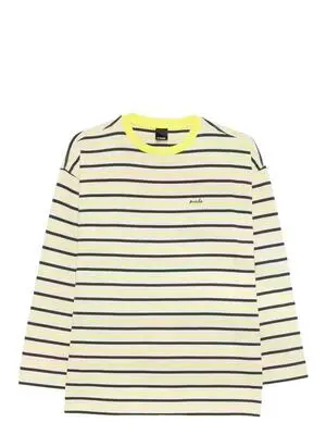 Pinko Striped Cotton Sweater - Neutrals