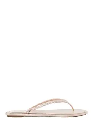 Rene Caovilla Embellished Flat Sandals - Pink
