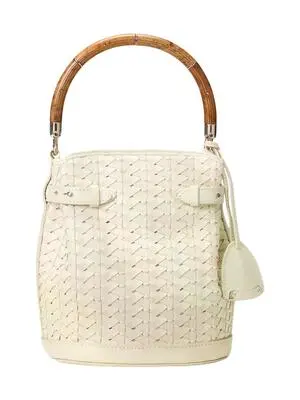 Ralph Lauren Small Braided Bucket Bag - Neutrals