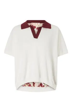 Marni Floral-printed Polo Sweater - Multi