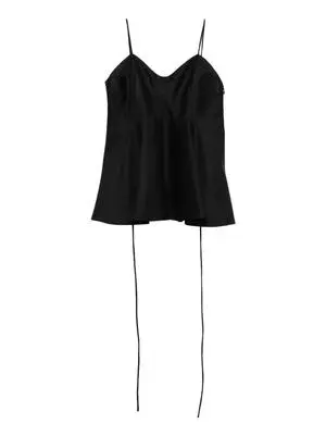 RÓHE Bustier Peplum Top - Black