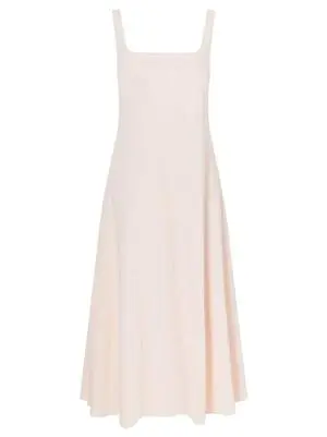 Theory Linen-blend Midi Dress - Pink