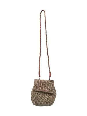 IBELIV Zaz Woven Crossbody Bag - Brown