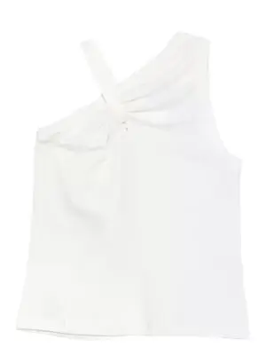 SOLOTRE Knot Sleeveless Top - Neutrals