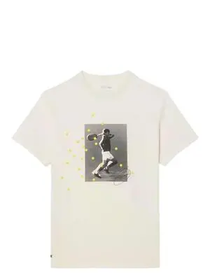 Lacoste X Novak Djokovic Graphic-print T-shirt - Neutrals