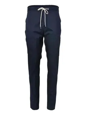 TOMBOLINI Drawstring Tapered Trousers - Blue