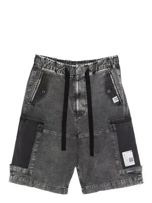 Mihara Yasuhiro Logo-detail Cargo Shorts - Black