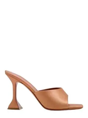 Amina Muaddi 95mm Lupita Mules - Neutrals