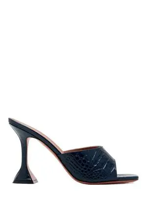 Amina Muaddi 95mm Lupita Heeled Mules - Blue