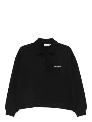 Carhartt Work In Progress Brenta Logo-embroidered Polo Sweater - Black