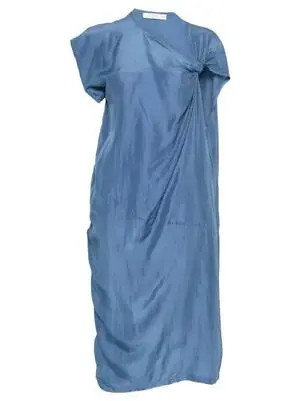 TELA Ulisse Knot Midi Dress - Blue