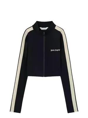Palm Angels Logo Stripe Sweatshirt - Black
