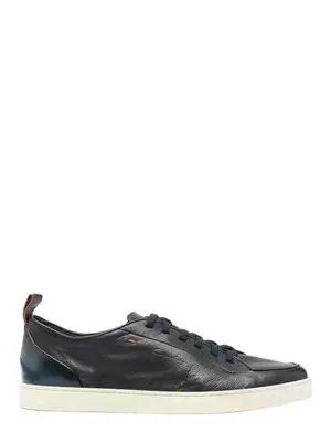 Santoni Panelled Lace-up Sneakers - Blue
