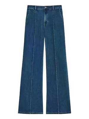 Theory Seam-detail Wide-leg Jeans - Blue