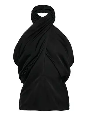 Magda Butrym Halterneck Top - Black