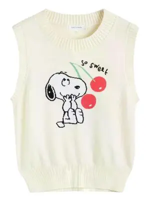Chinti & Parker Sleeveless Cotton Tank Top - White