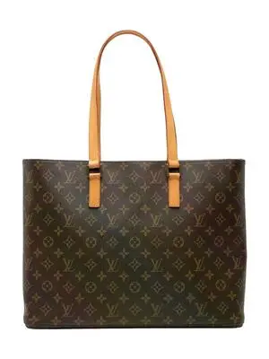 LOUIS VUITTON 2001 Monogram Luco Tote Bag - Brown
