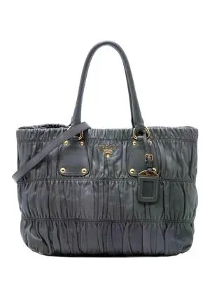 Prada Nappa Gaufre Satchel - Grey