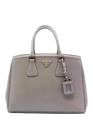 Prada Saffiano Lux Parabole Tote Bag - Brown