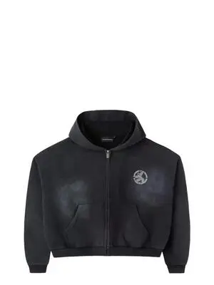 GV GALLERY Logo Zip Hoodie - Grey
