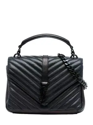 Saint Laurent 2017 Medium College Bag - Black