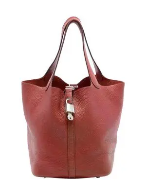 Hermès 2009 Clemence Picotin Lock 22 Handbag - Red