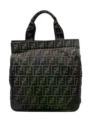 Fendi 2000-2025 Zucca Canvas Shopping Tote Bag - Brown