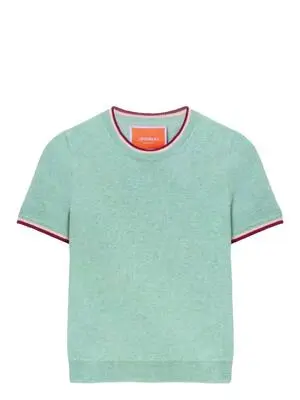 La DoubleJ Ribbed Trim T-shirt - Green