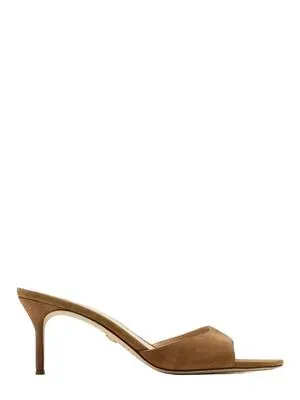 Veronica Beard Tia Mules - Brown