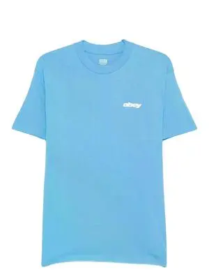 Obey Logo-print T-shirt - Blue