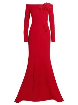 Safiyaa Off-the-shoulder Maxi Dress - Red