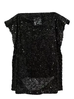 Junya Watanabe Sequin-embellished Top - Black