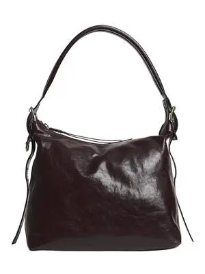 LEMAIRE Small Leather Shoulder Bag - Brown