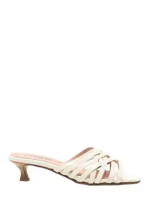 CARMENS Interwoven Patent Sandals - Neutrals