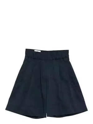 MY MYTHS Pleated Bermuda Shorts - Blue