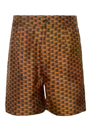 Bally Patterned Shorts - Brown