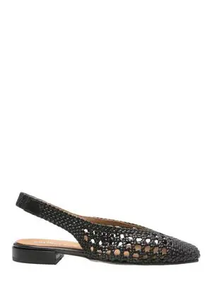 PEDRO MIRALLES Olimpia Flat Mules - Black