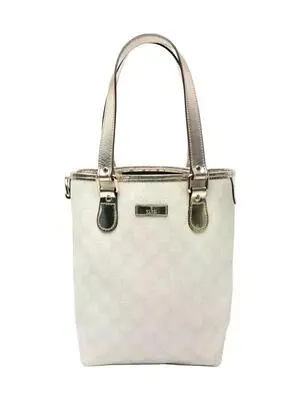 Gucci Gg Supreme Tote - White