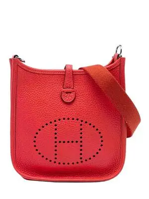 Hermès 2015 Clemence Evelyne I Tpm Crossbody Bag - Red